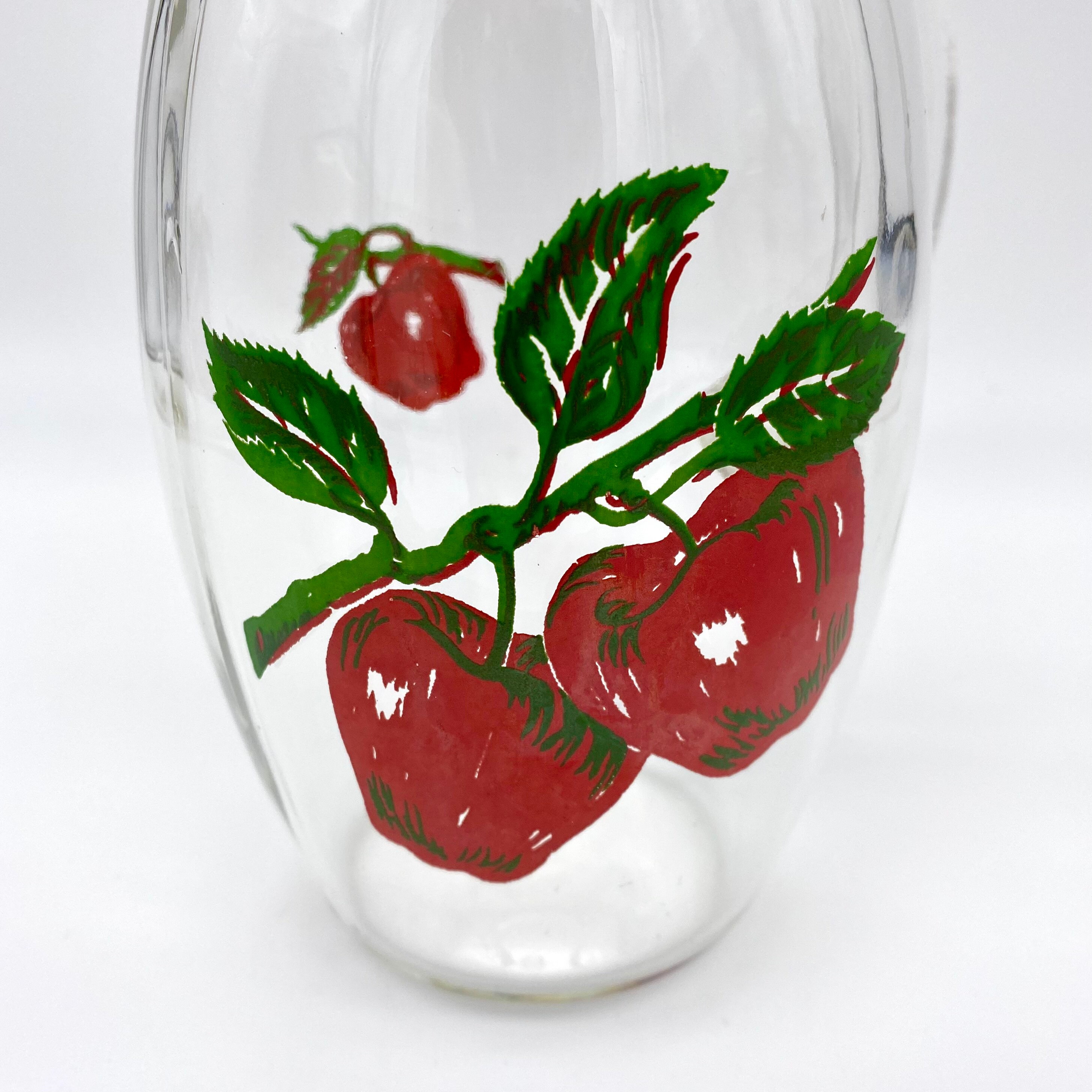 Vintage Apple Juice Glass and Pitcher Set - Etsy