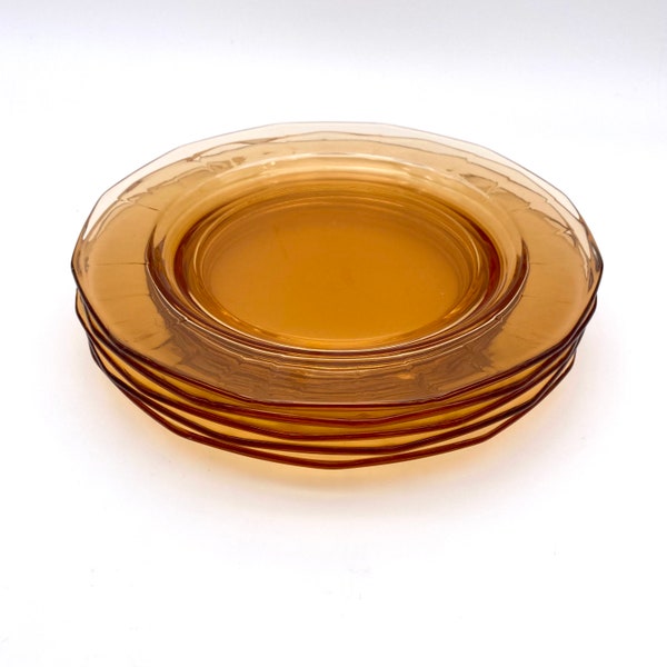 Amber Glass Plates - Etsy