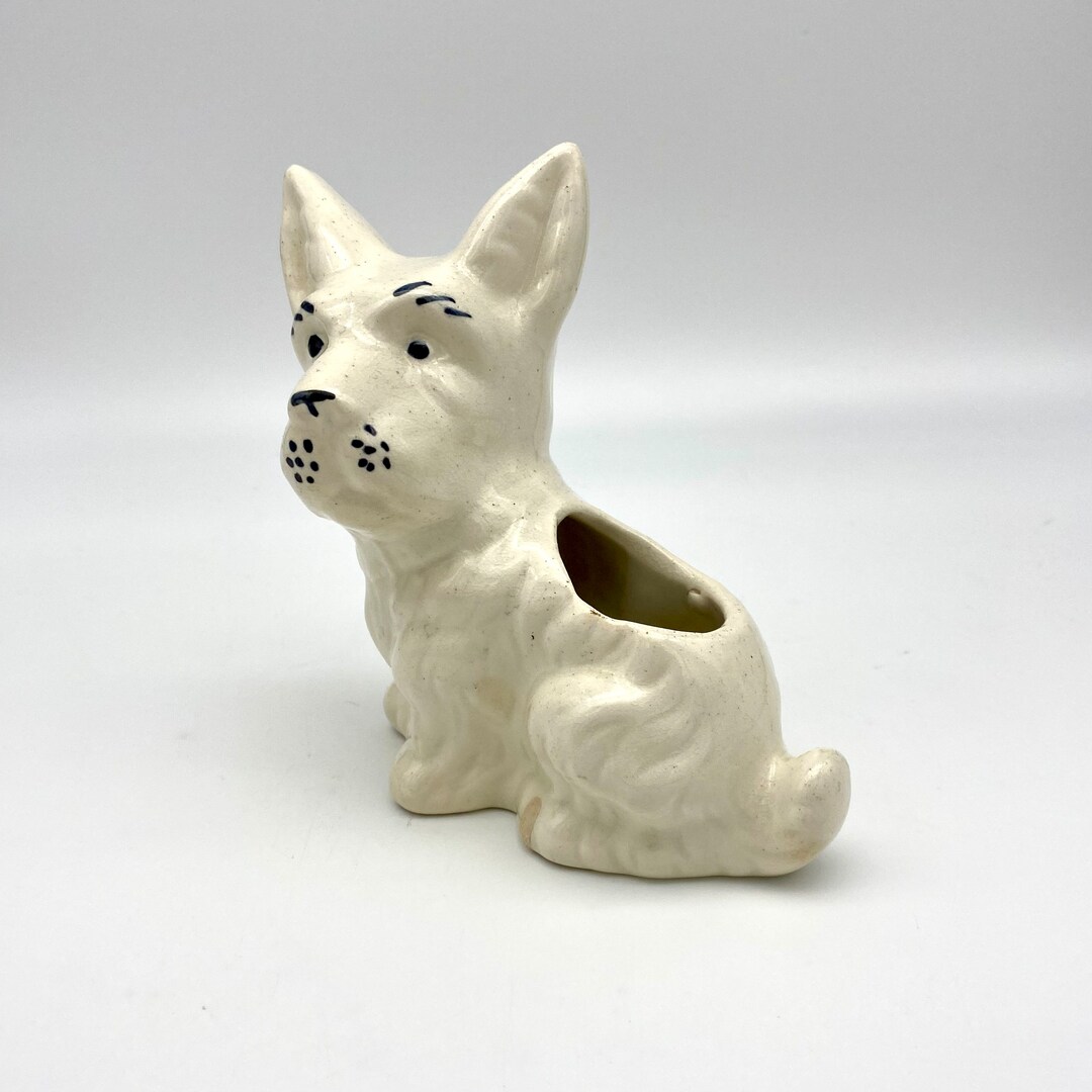 Vintage 1950s Scottie Dog Mini Planter - Etsy