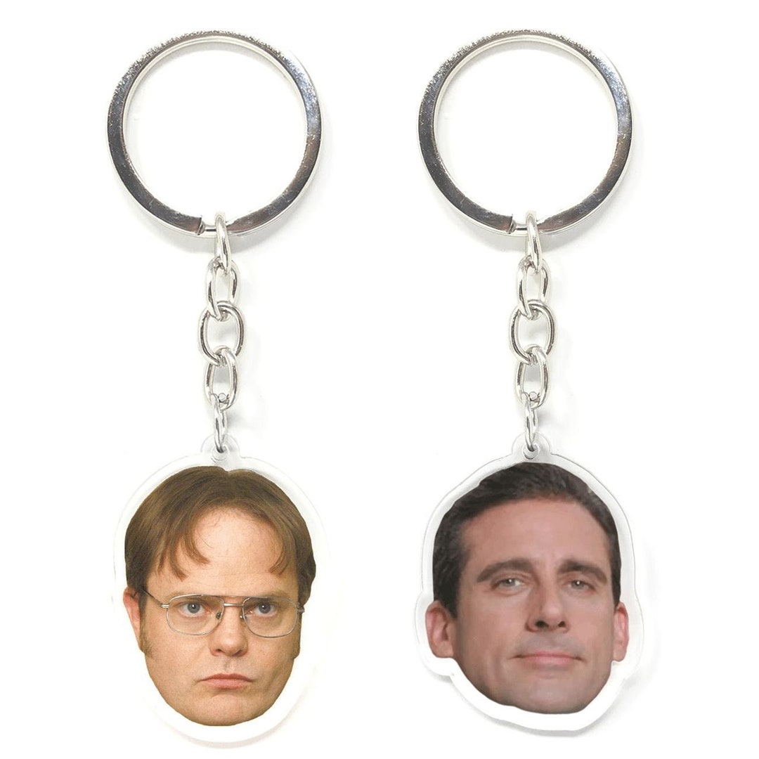 Dwight Schrute & Michael Scott Inspired Keychains 2 - Etsy