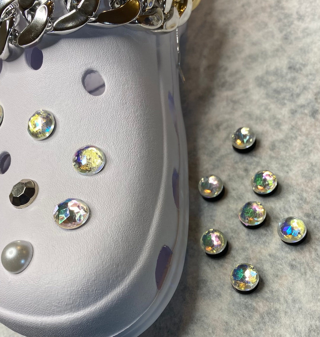 Shoe Charms Luxury Crystal AB Bling Fits Crocs or Clogs Accessories - Etsy