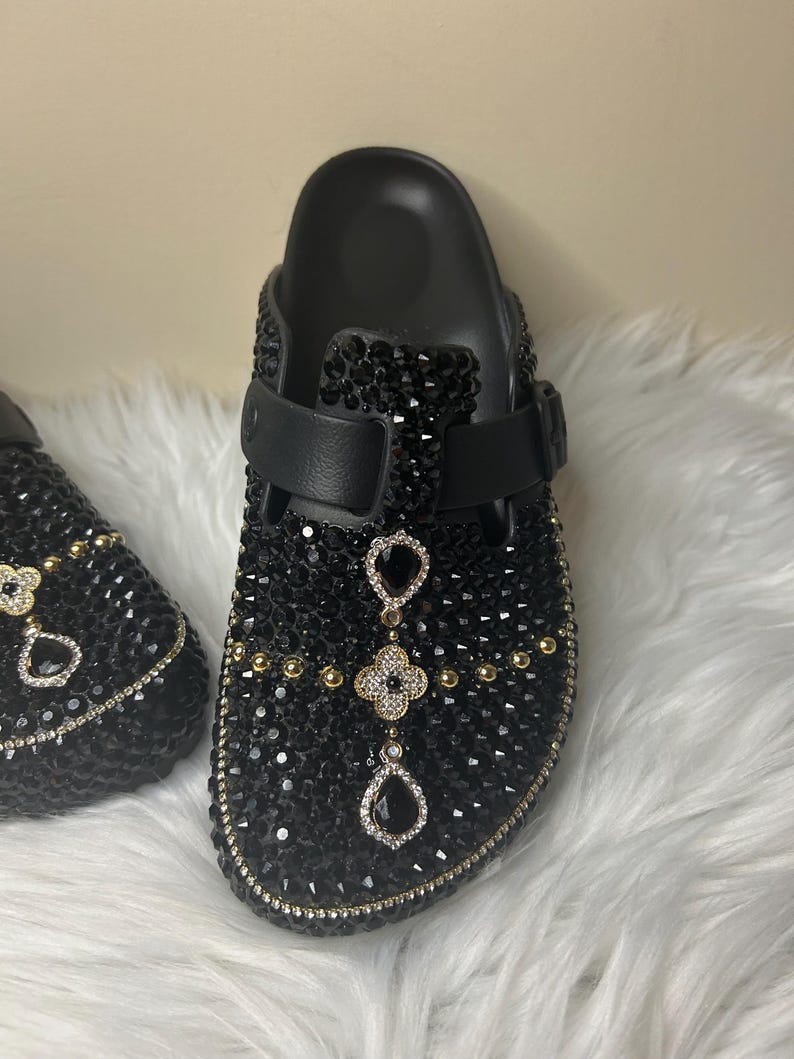 Custom Bling Womens Clogs - Flat Mule Style - Etsy
