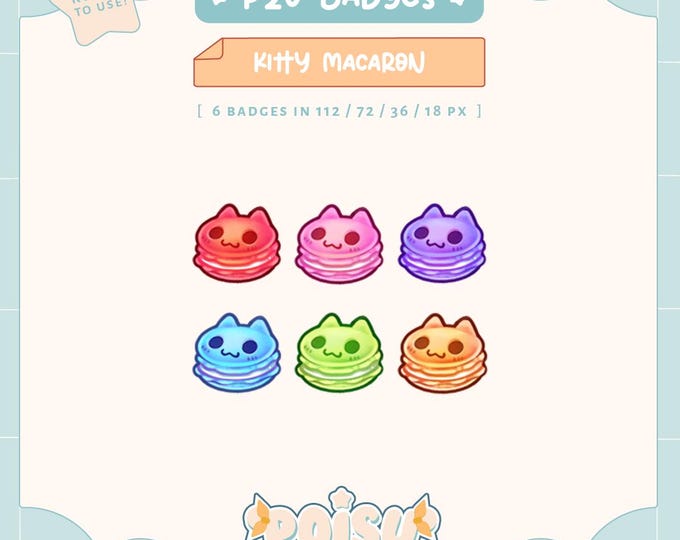 Kawaii Twitch Sub Badge/bit Set (12pc) // Cute Twitch Channel Pixel Art ...