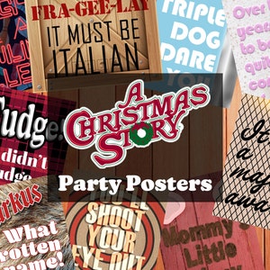 A Christmas Story Printable Poster Party Props - Etsy