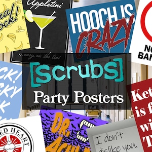 Scrubs (TV Show) Printable Poster Party Props - Etsy