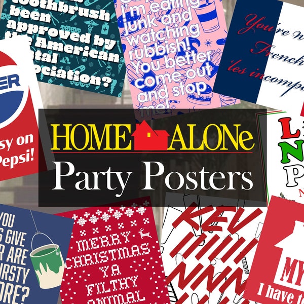 Home Alone Banner - Etsy