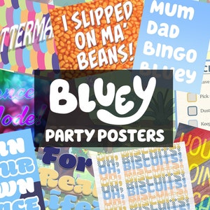 Bluey Printable Poster Party Props - Etsy
