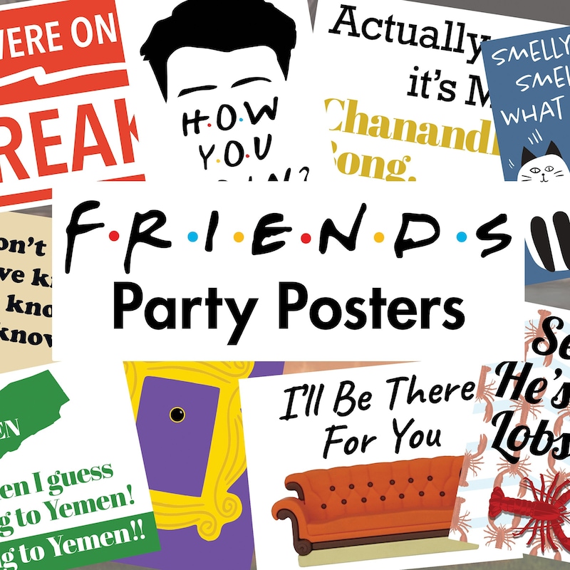 Friends the Tv Show Poster - Etsy