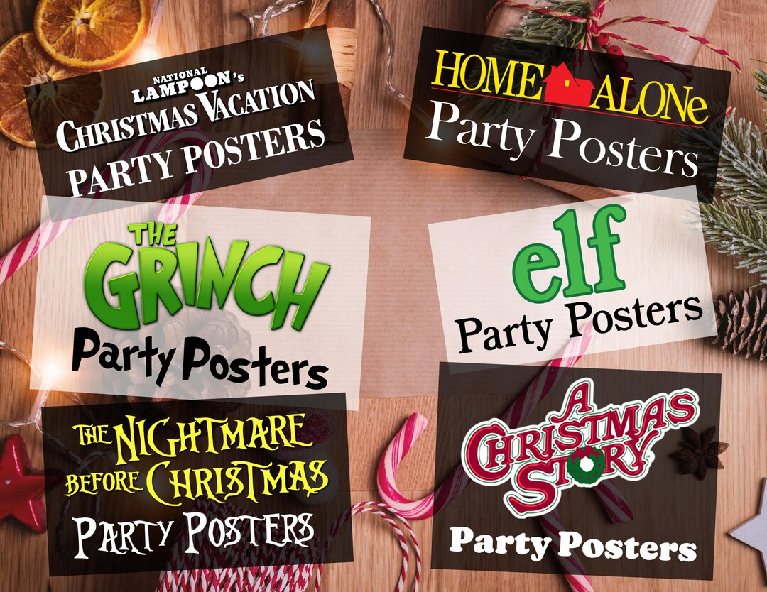 Christmas Themed Bundle of Printable Wallart Posters Home Alone ...