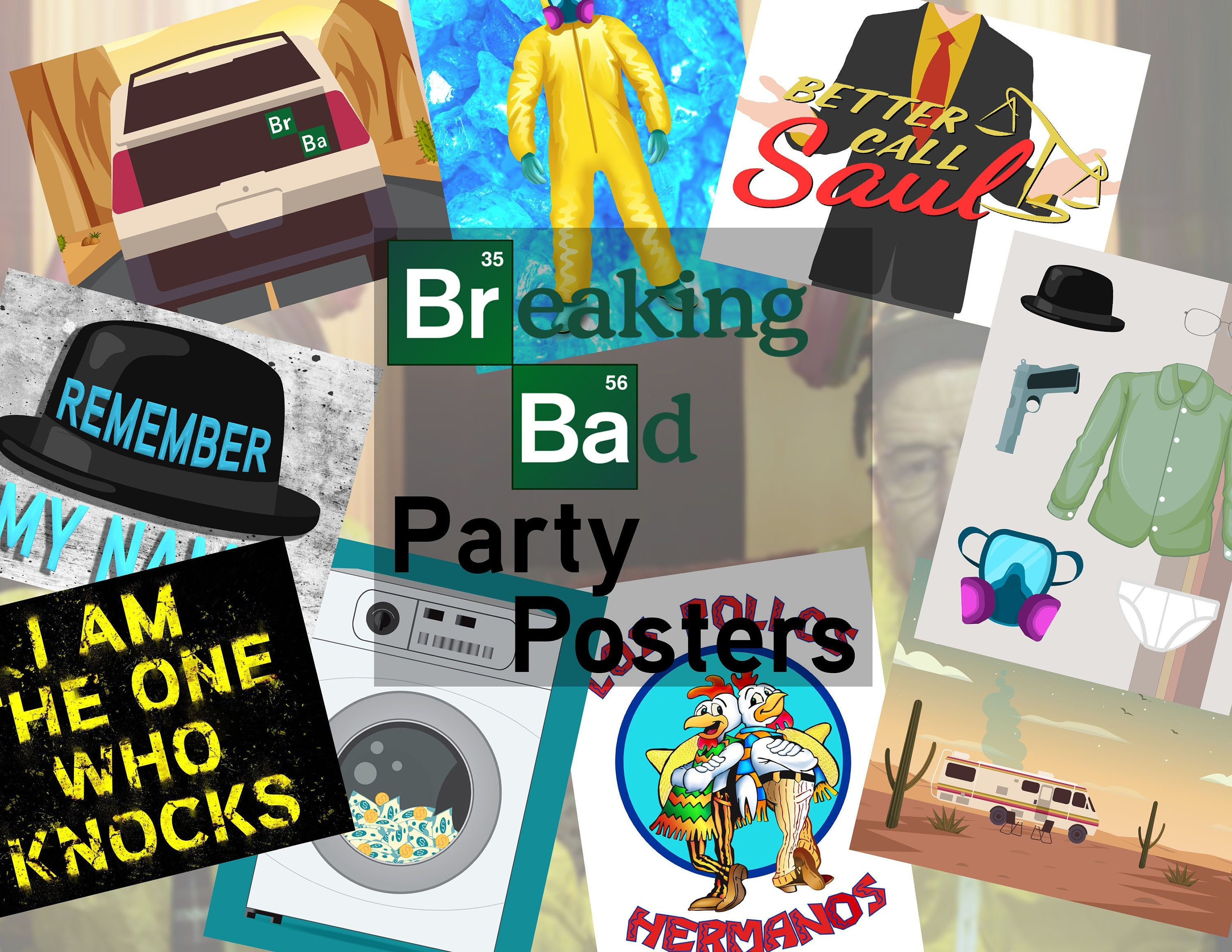 Breaking Bad Printable Poster Party Props - Etsy