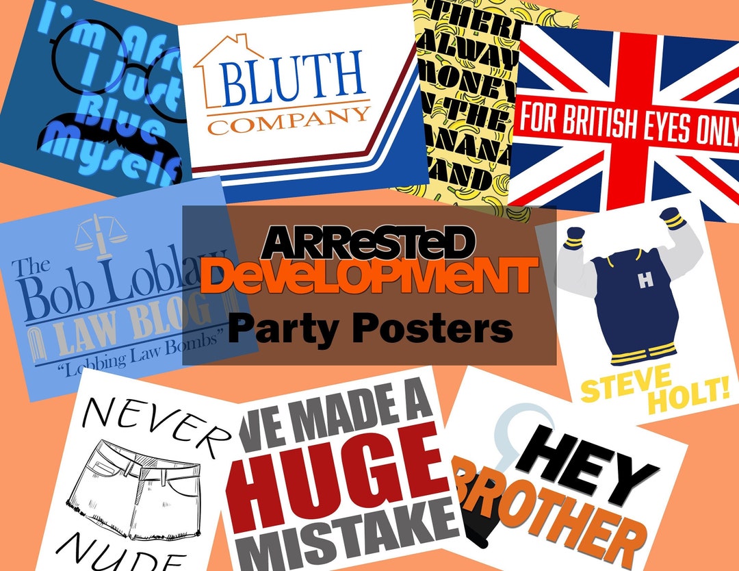 Arrested Development Printable Poster Party Props - Etsy