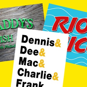 It's Always Sunny in Philadelphia Printable Poster Party Props - Etsy