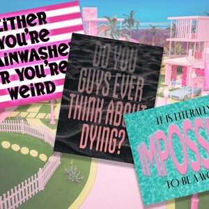 Barbie Movie Printable Party Posters - Etsy Canada