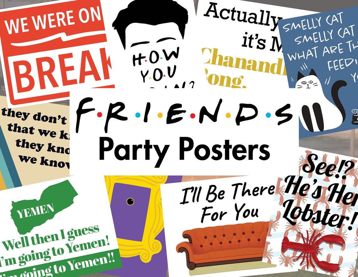Friends Printable Poster Party Props - Etsy