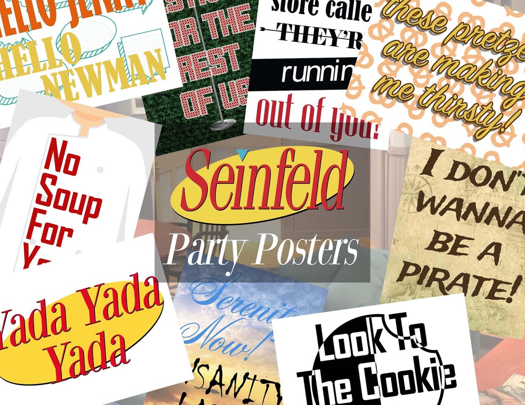 Seinfeld Printable Poster Party Props - Etsy