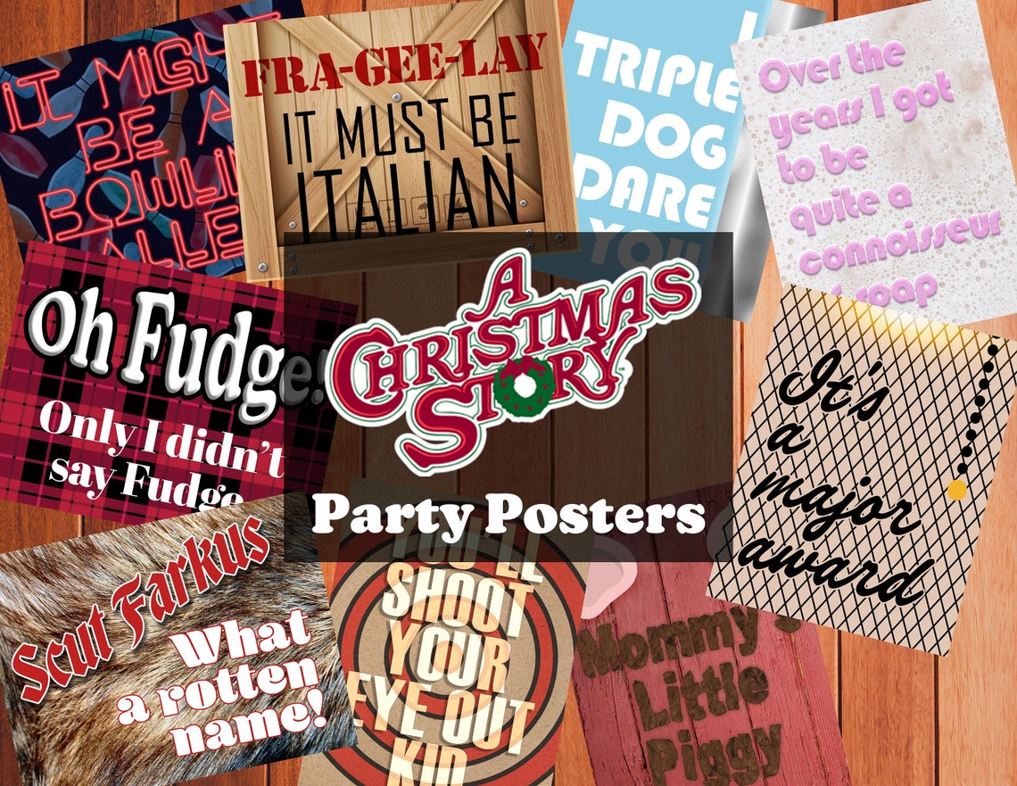 A Christmas Story Printable Poster Party Props - Etsy