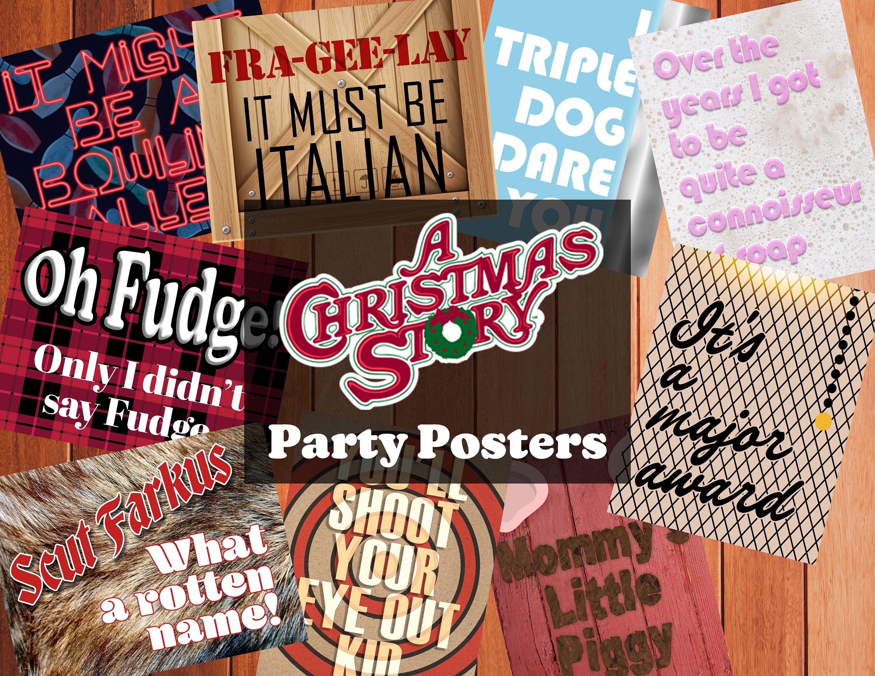 A Christmas Story Printable Poster Party Props - Etsy
