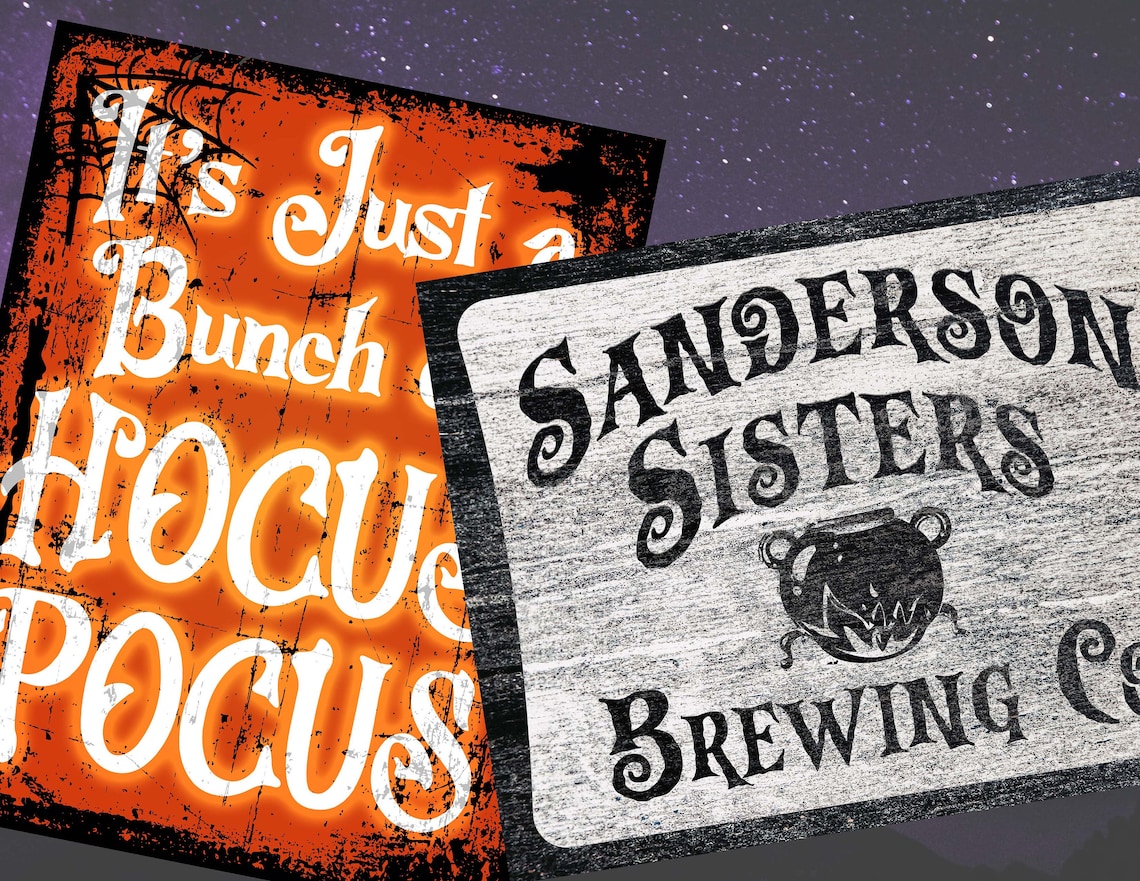 Hocus Pocus Printable Poster Party Props - Etsy