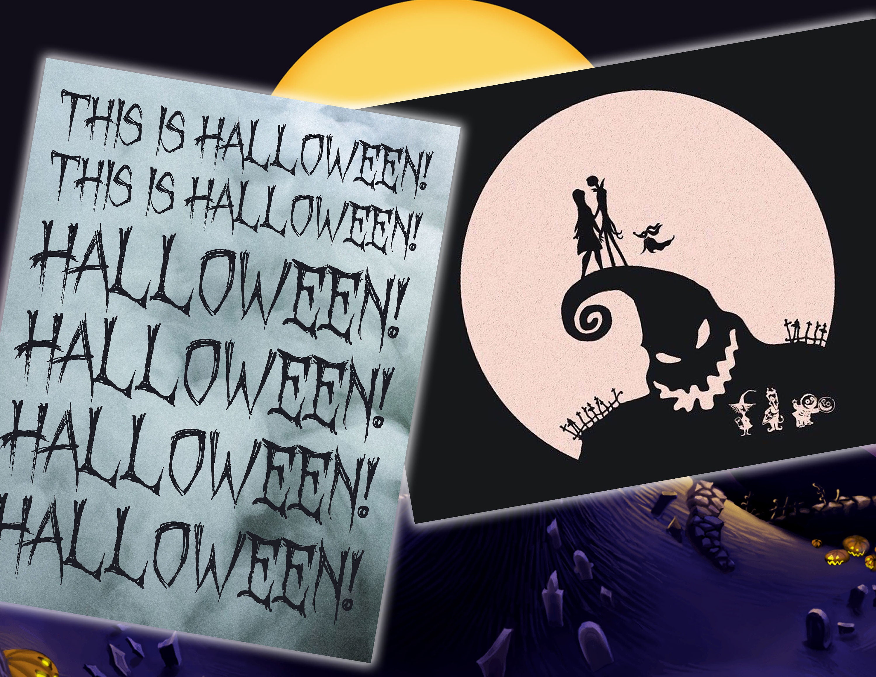 The Nightmare Before Christmas Printable Poster Party Props - Etsy