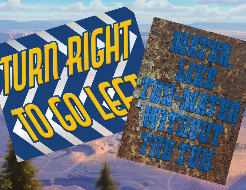 Cars Movie Printable Poster Party Props - Etsy