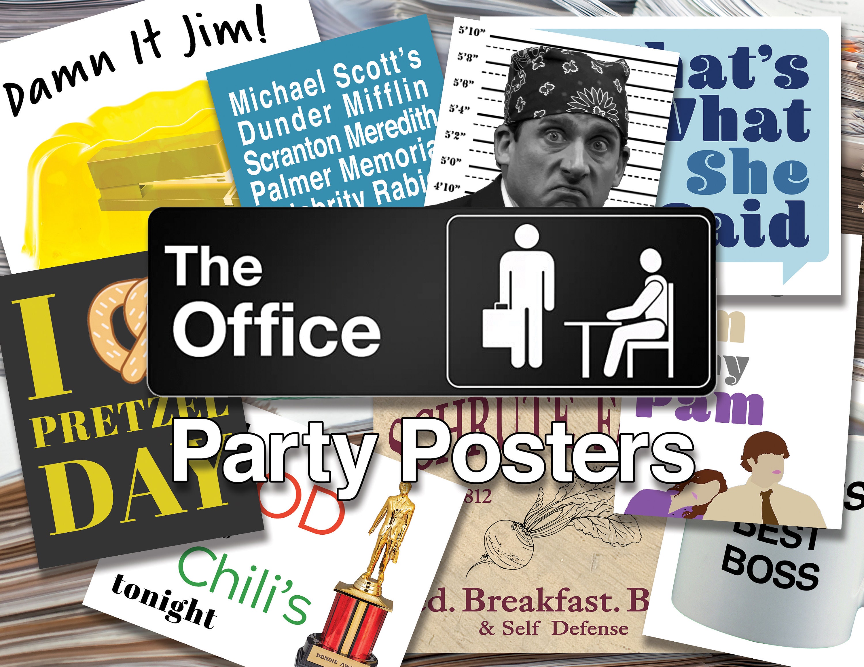 The Office Printable Poster Party Props - Etsy
