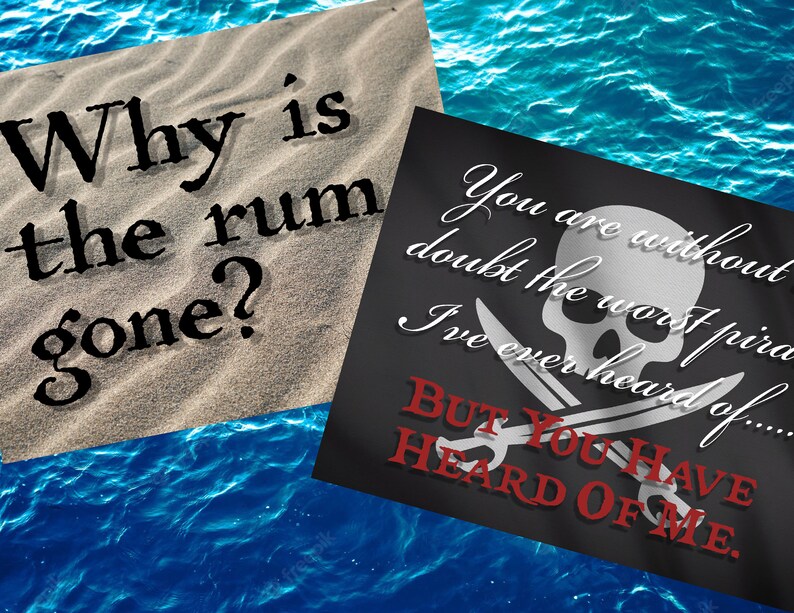 Pirates of the Caribbean Printable Poster Party Props - Etsy