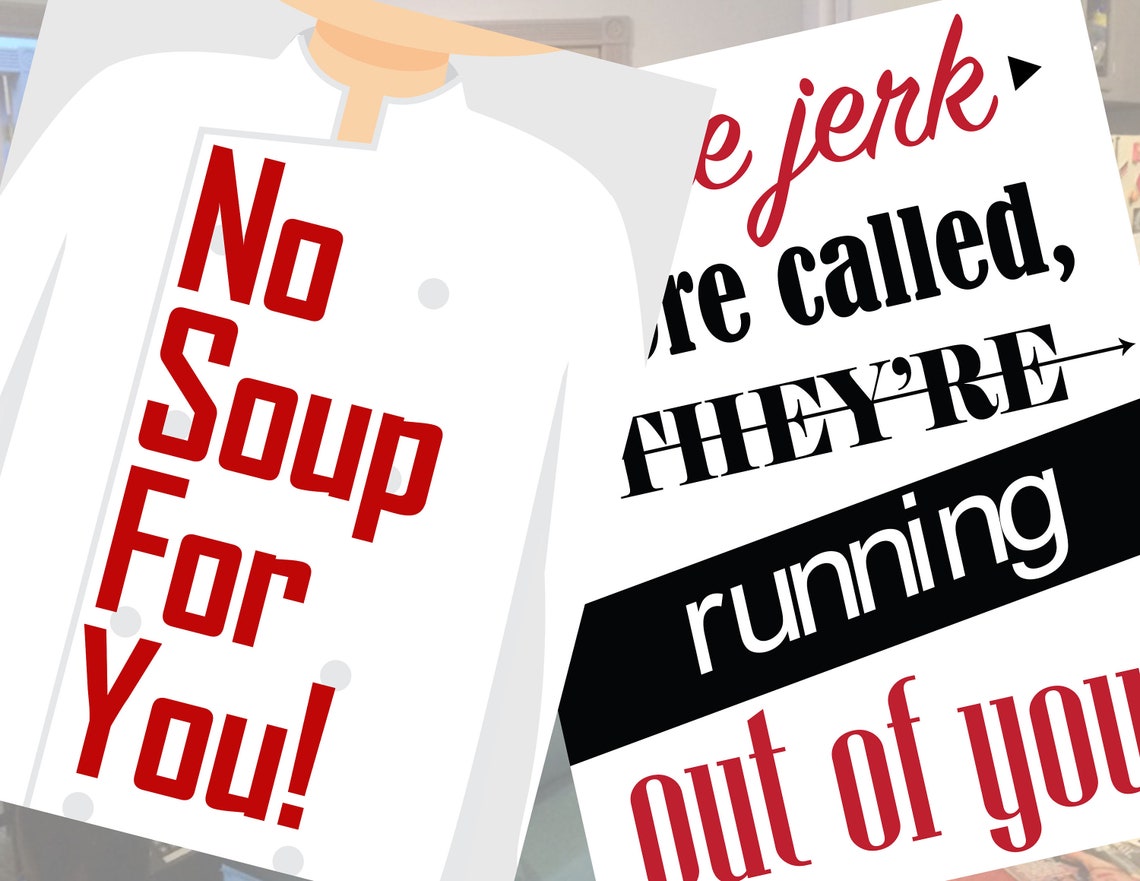 Seinfeld Printable Poster Party Props - Etsy