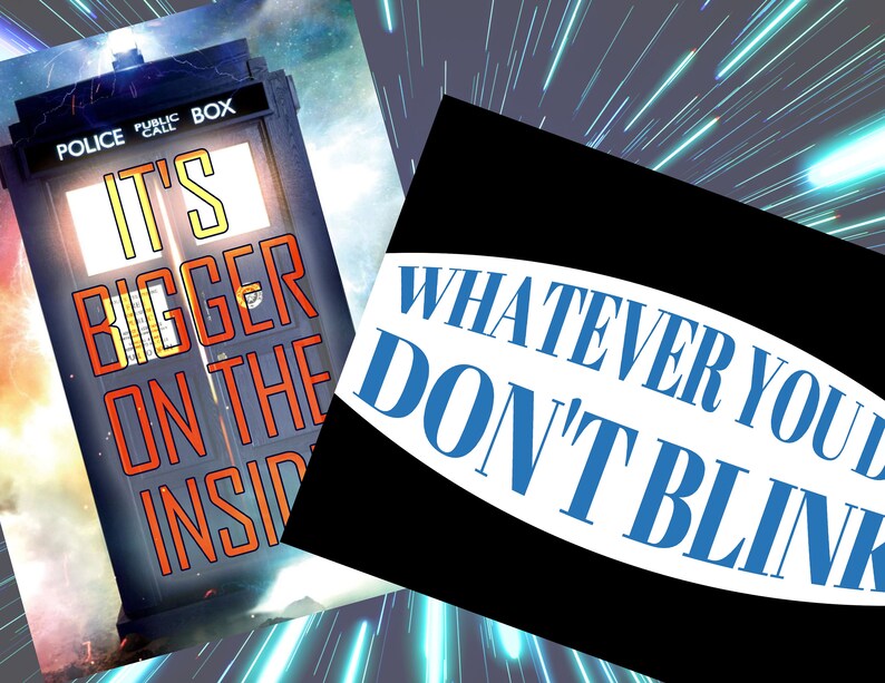 Doctor Who Printable Poster Party Props - Etsy