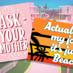 Barbie Movie Printable Party Posters - Etsy Canada