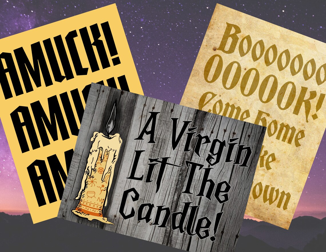 Hocus Pocus Printable Poster Party Props - Etsy