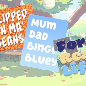 Bluey Printable Poster Party Props - Etsy