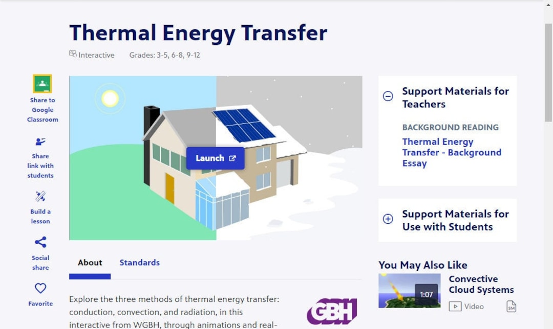 Thermal Energy Transfer Worksheet and Review Simulation - 7th Grade ...
