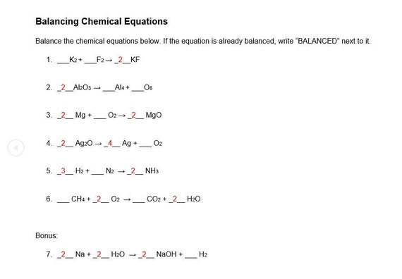 Simple Chemical Formulas