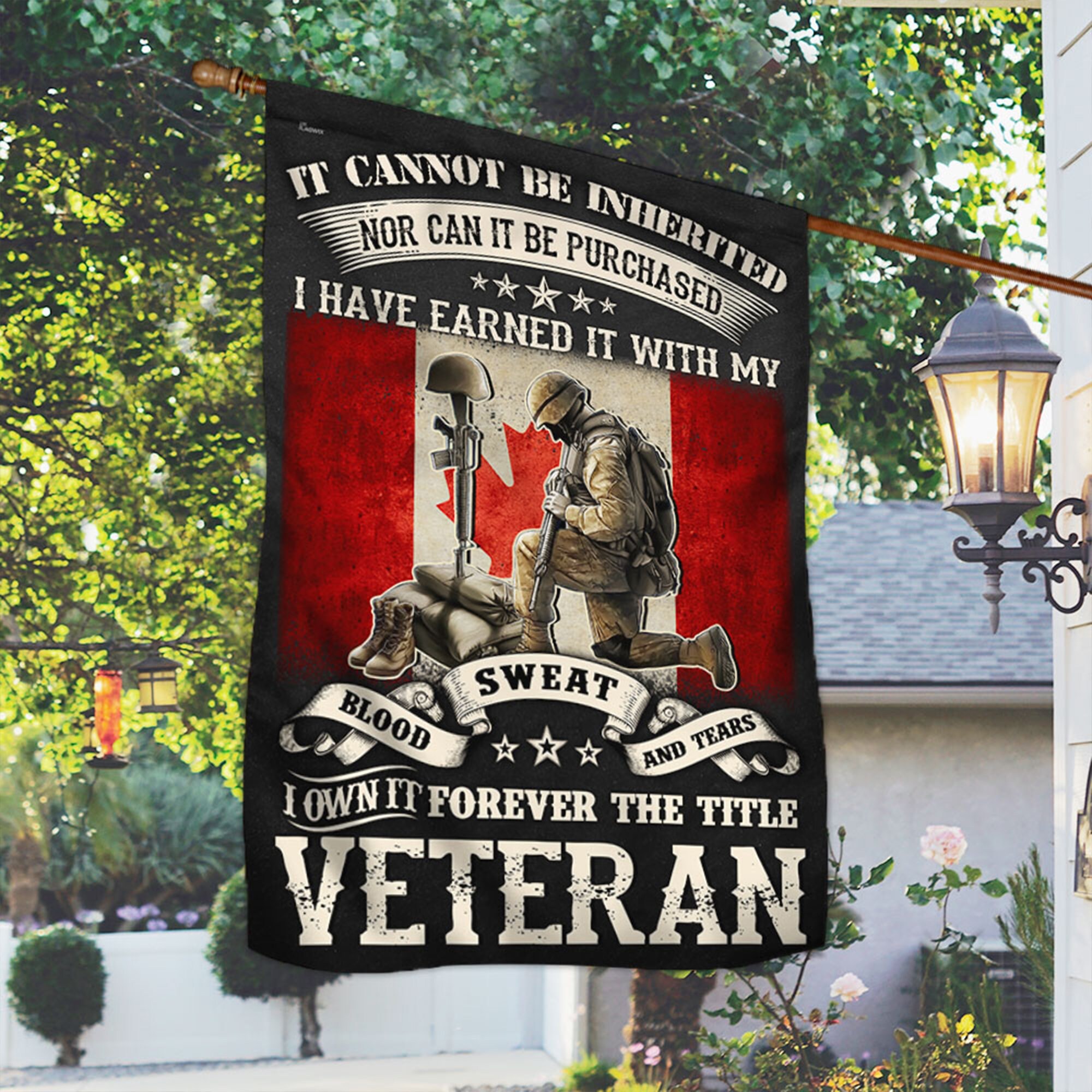 Canadian Flag Remembrance Veteran Veteran Flag | Etsy Canada