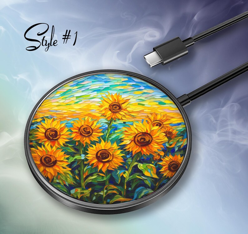 Stained Glass Style Wireless Charger, Unique Phone Charging Pad - Etsy