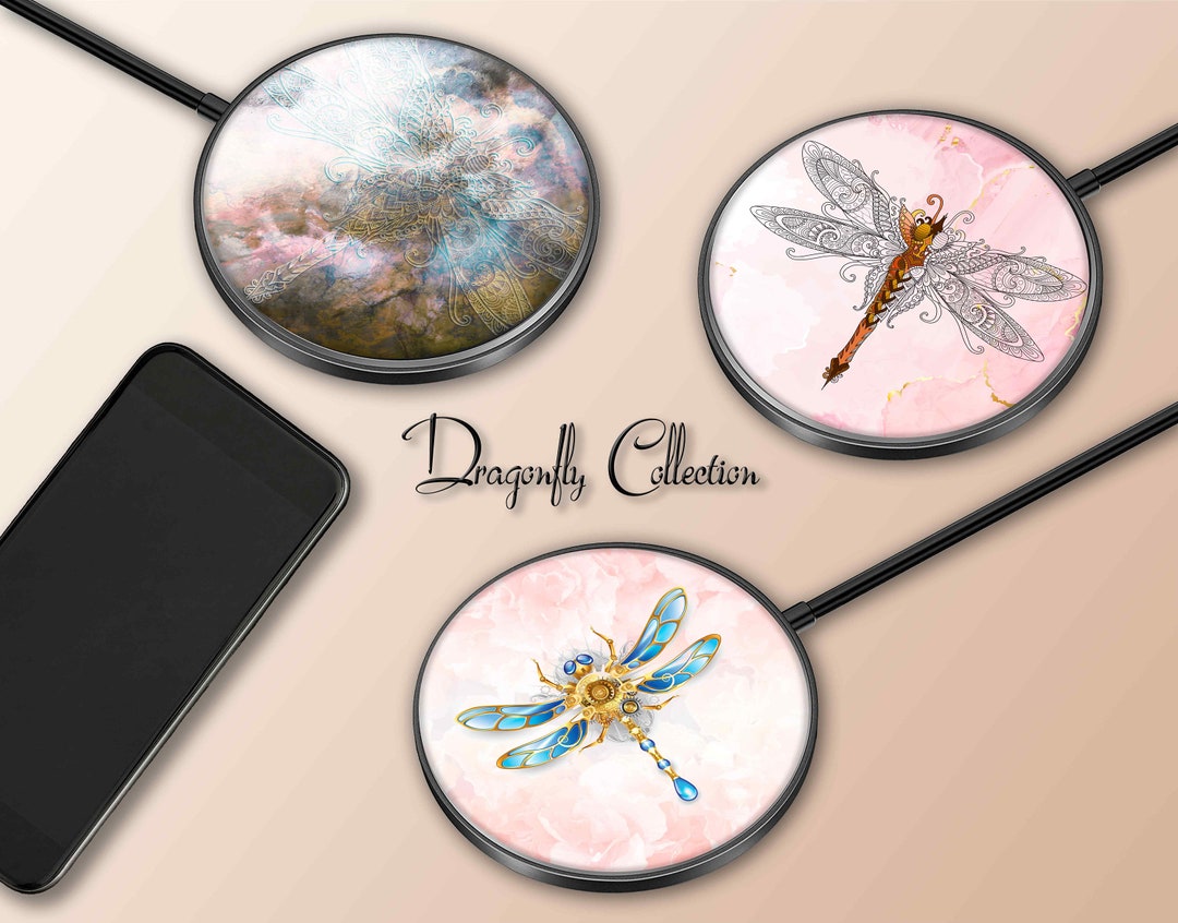 Dragonfly Design Wireless Phone Charger, 15W Fast Charging - Etsy