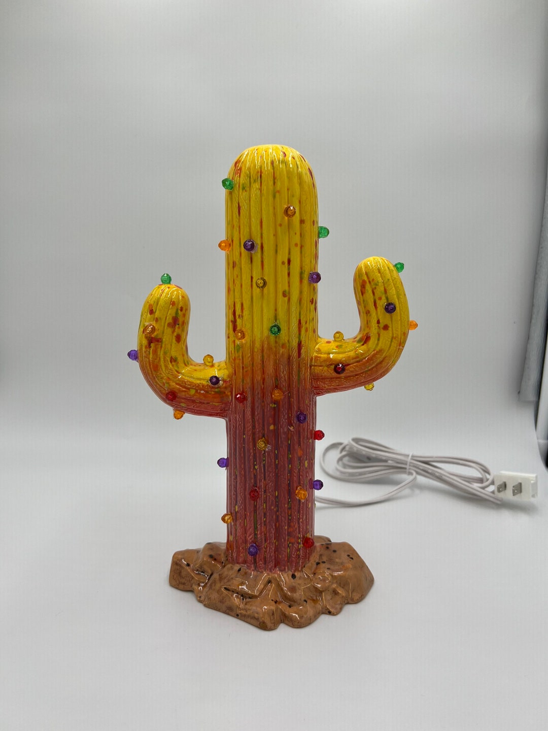 Ceramic Cactus Light - Etsy