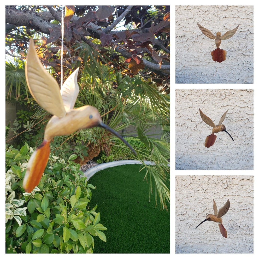 Wooden Hummingbird Handmade - Etsy