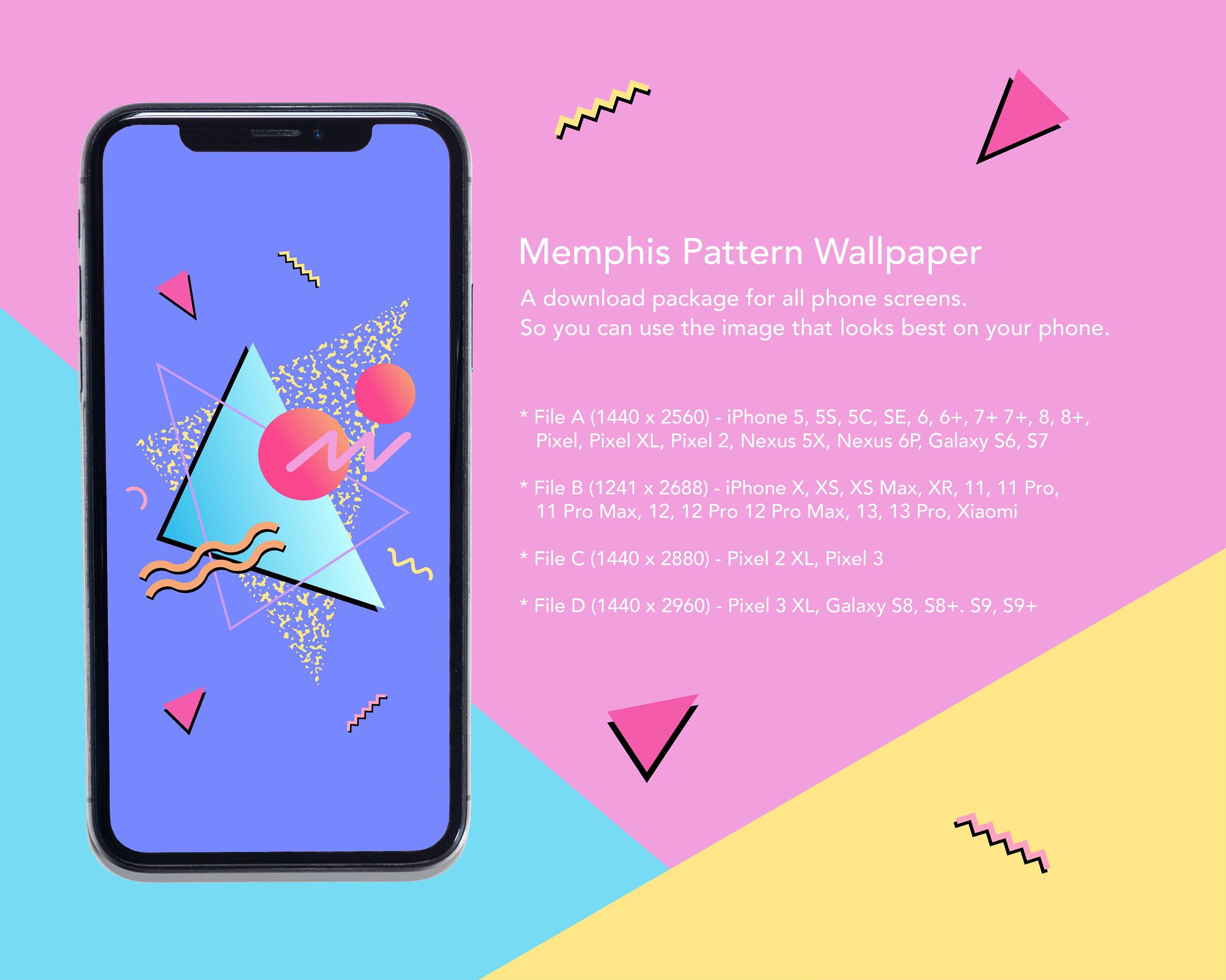 80s Phone Wallpaper Memphis Design Retro Pattern 80s Vintage - Etsy