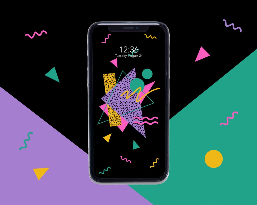80s Phone Wallpaper Memphis Design Retro Pattern 80s Vintage 90s ...