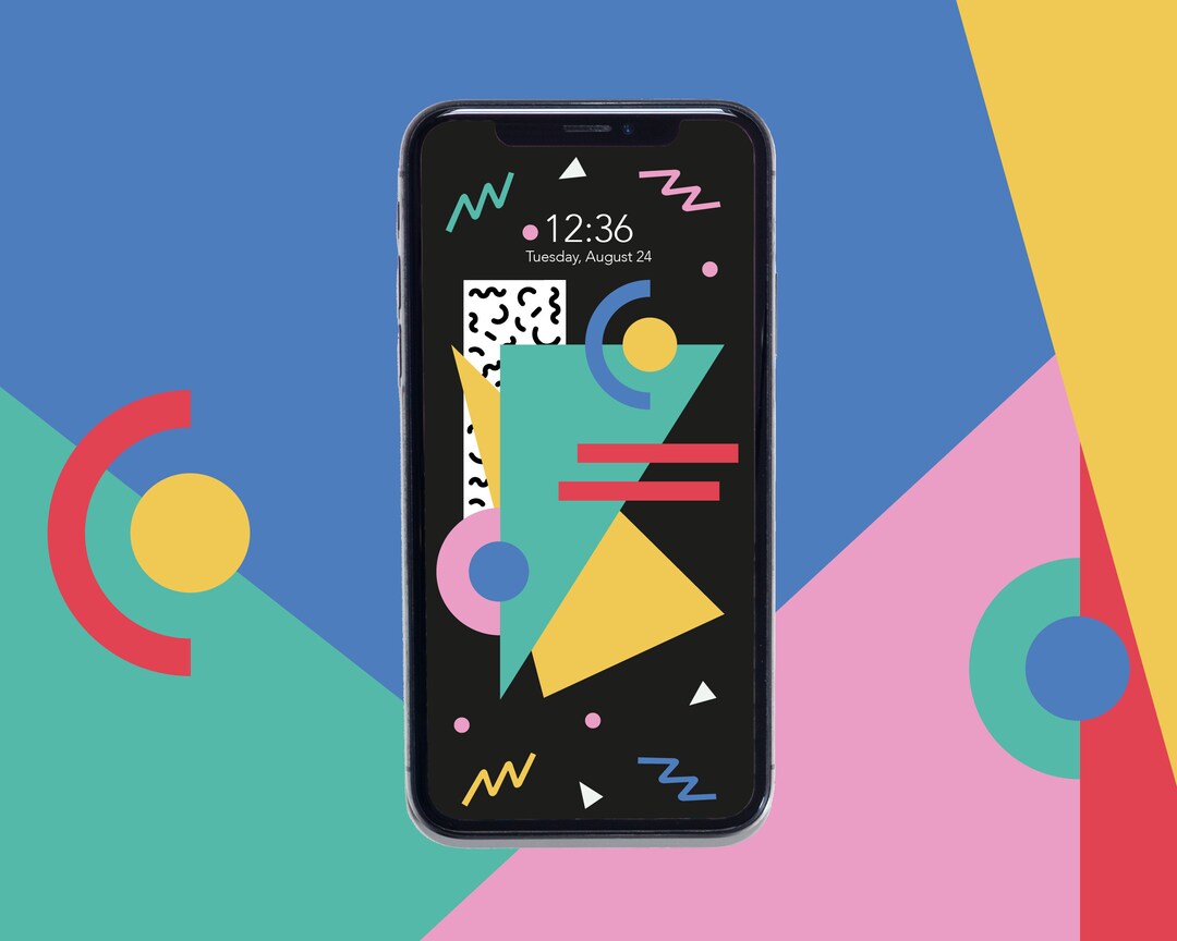 80s Phone Wallpaper Memphis Design Pattern 80s Retro 90s Vintage ...