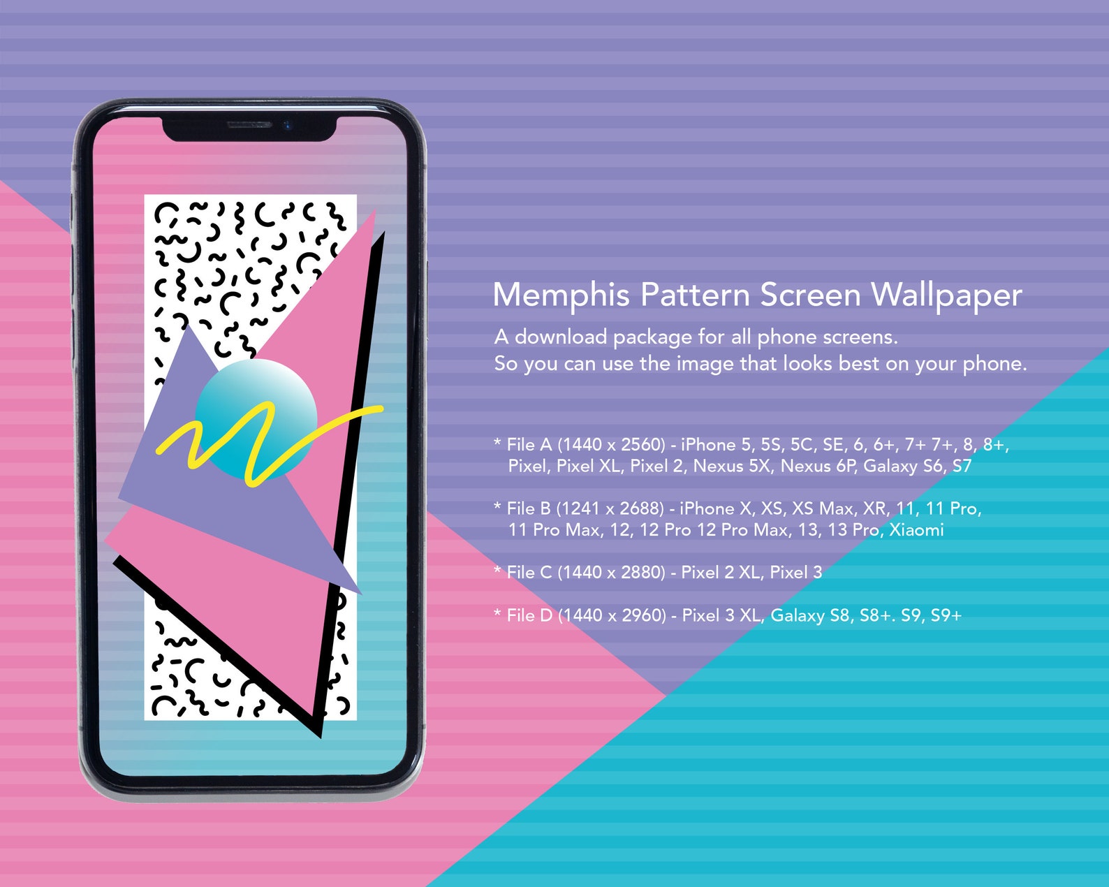 80s Phone Wallpaper 80s Memphis Design Pattern 80s Retro 90s Aesthetic ...
