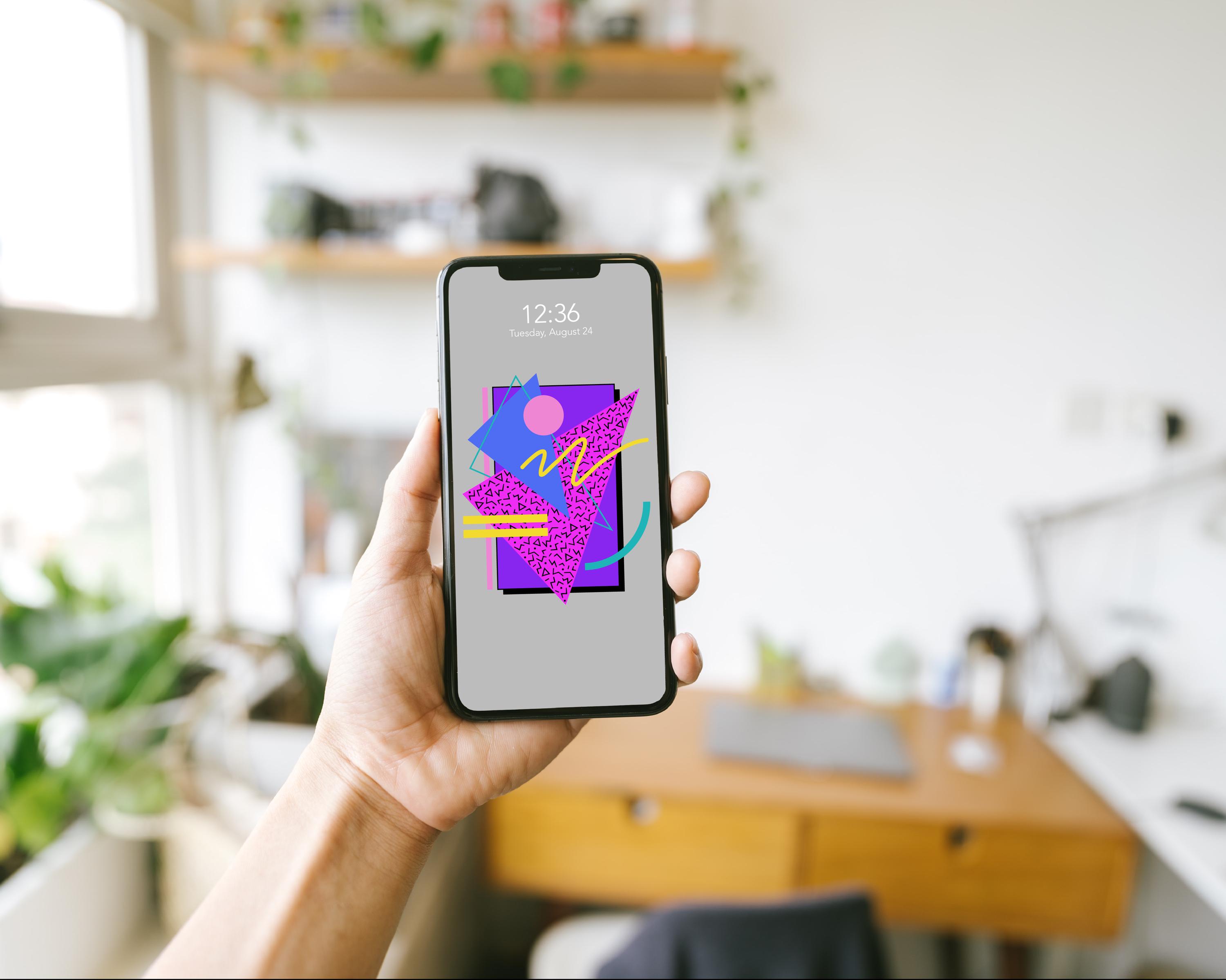 80s Phone Wallpaper Memphis Design Retro Pattern 80s Vintage 90s Arcade ...