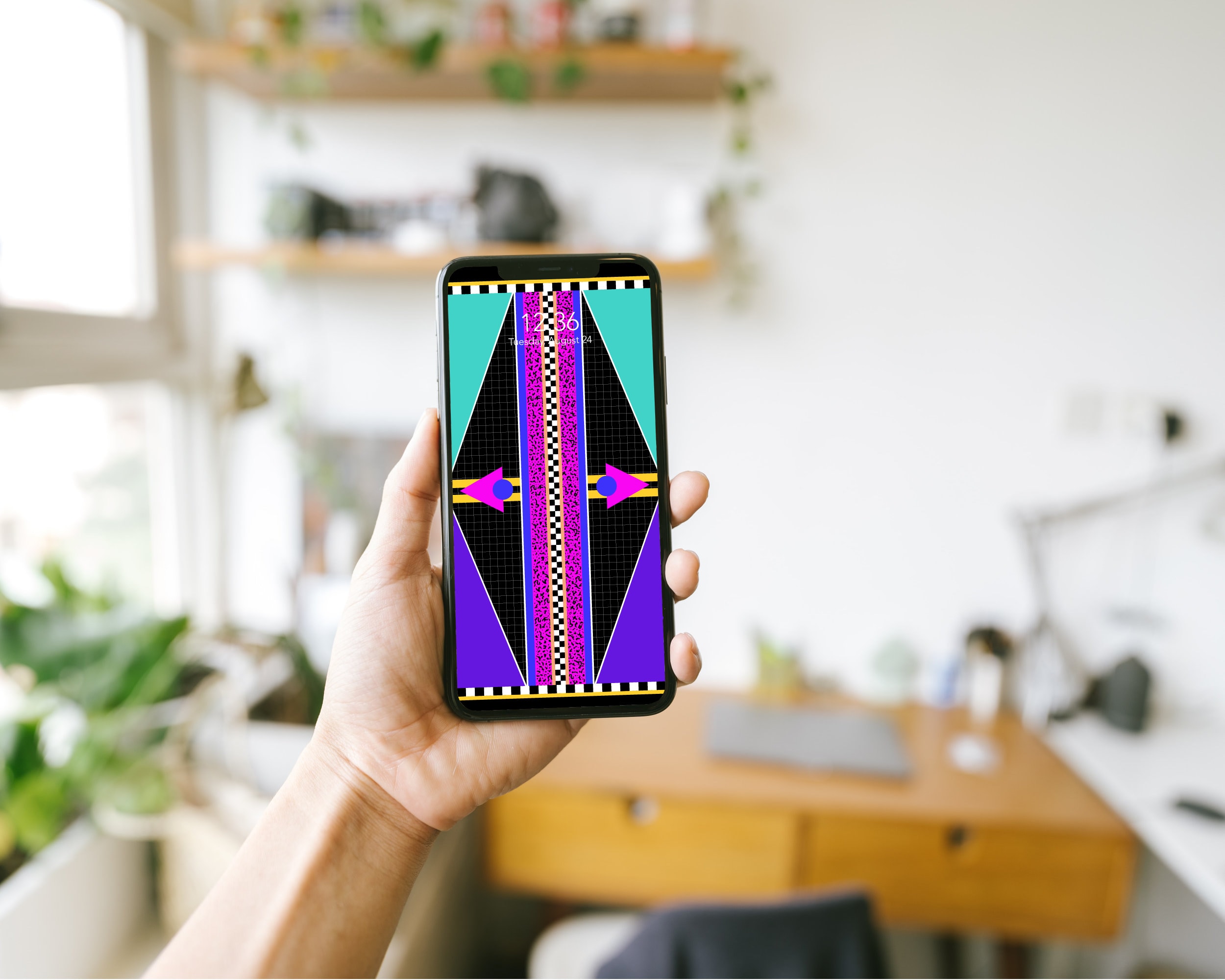 80s Phone Wallpaper Memphis Design Pattern 80s Retro Pattern 90s ...