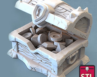 Treasure Chest Stl File 28mm - Etsy