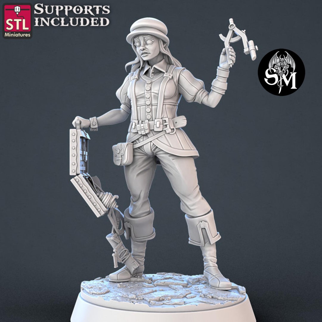 Architect Female NPC STL Miniatures 28-32mm - Etsy
