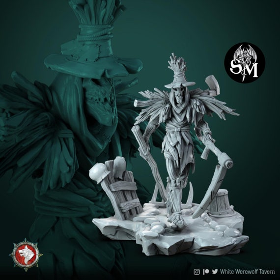 Scarecrow Gary White Werewolf Tavern 28-32mm - Etsy