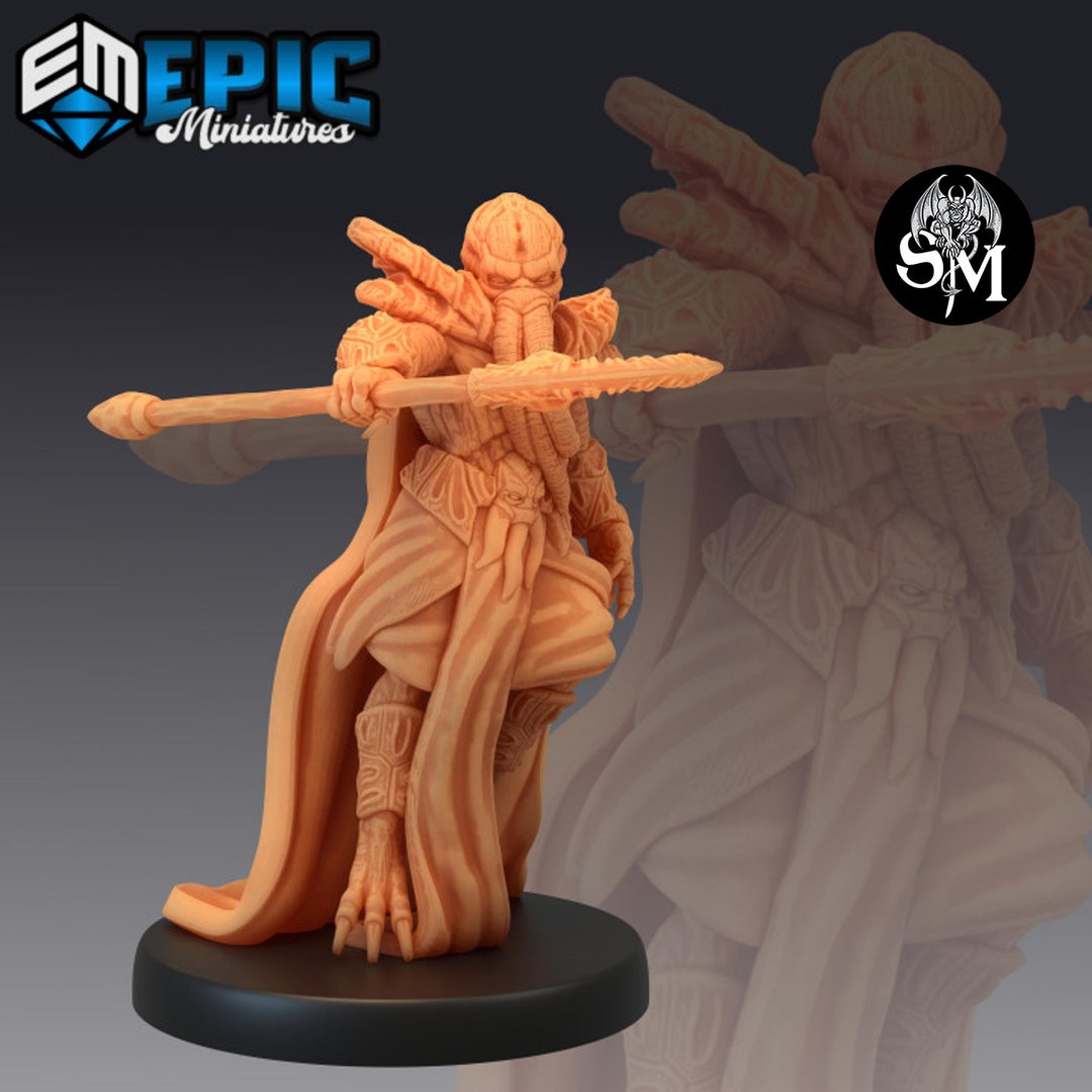 Mind Eater Mage Humanoid Epic Miniatures 28-32mm - Etsy