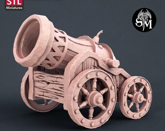 Cannon D&D Dnd Dungeons and Dragons Wargaming 3D Printed Model Role ...