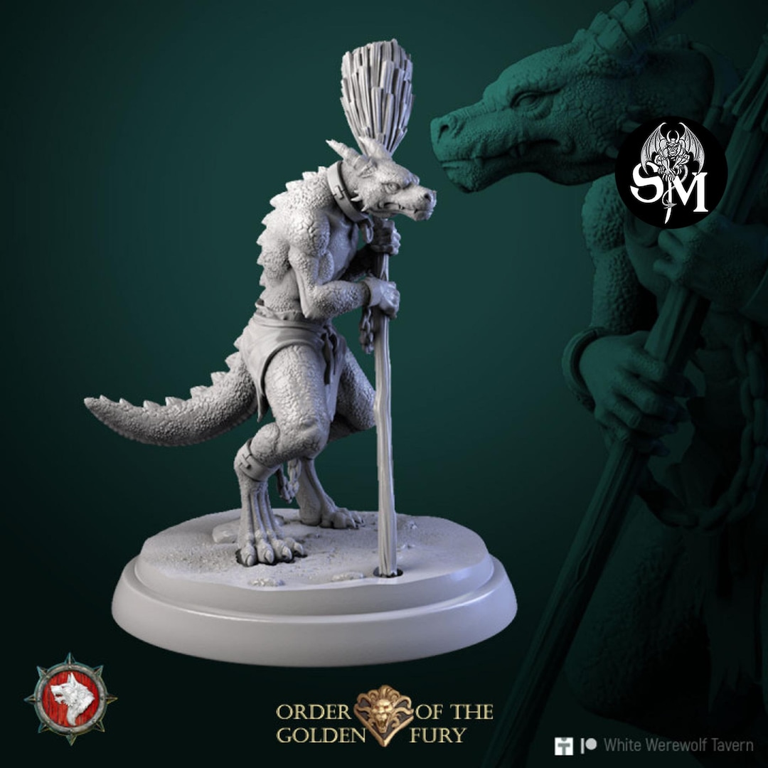 Kobold Slave V1 Humanoid White Werewolf Tavern 28-32mm - Etsy